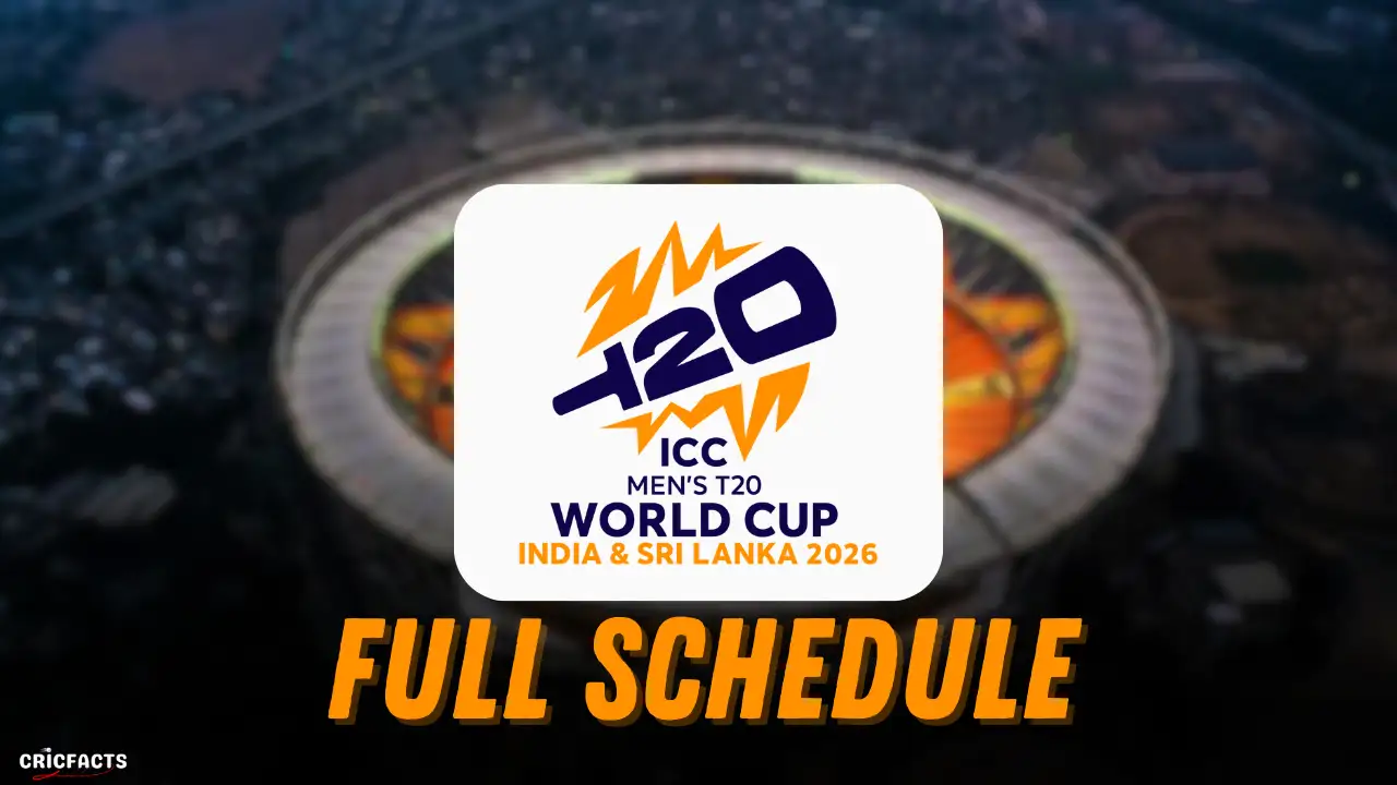 ICC Men’s T20 World Cup 2026 Schedule: Complete Match Fixtures, All 20 ...
